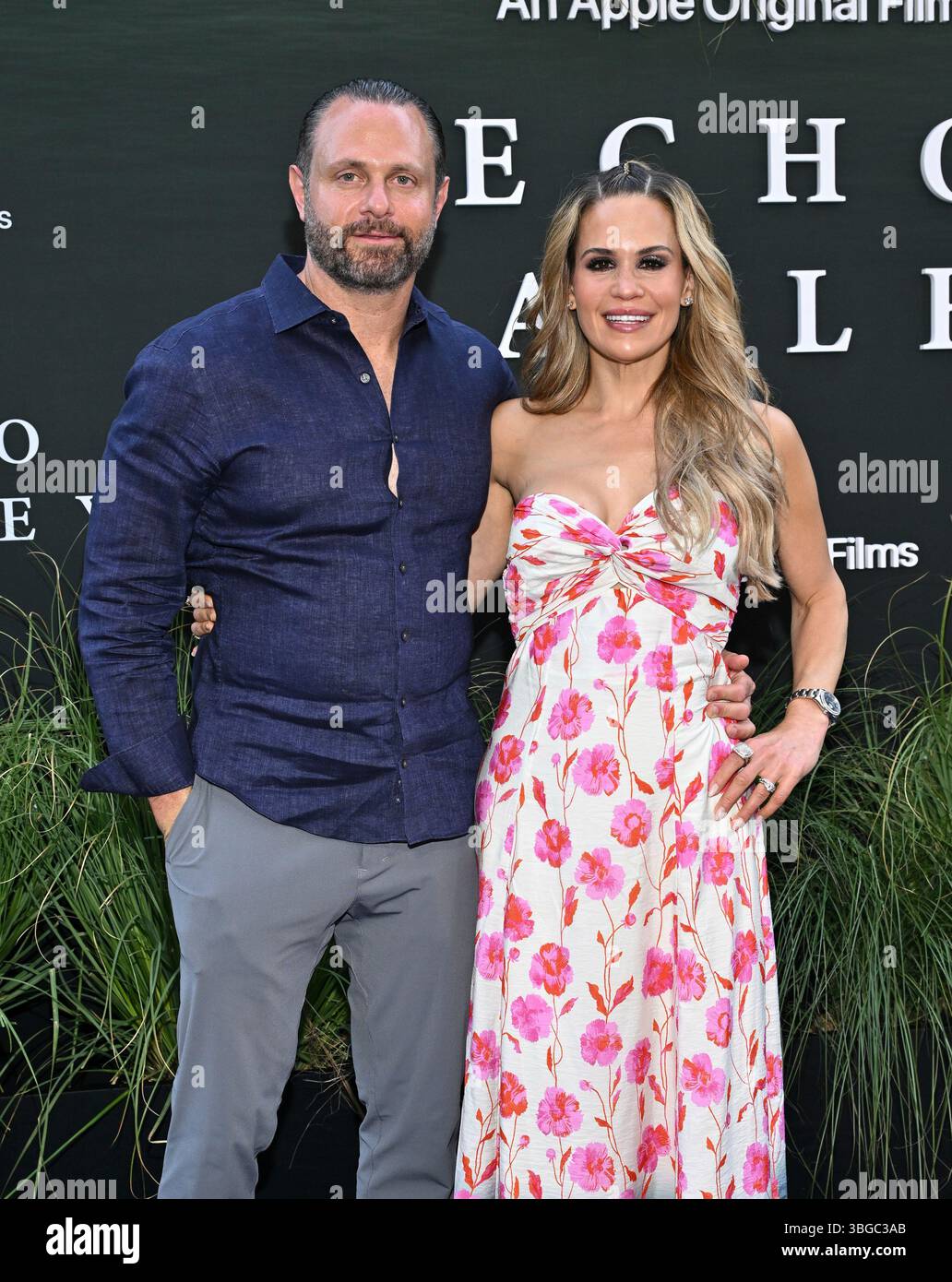 Evan Goldschneider, left, and Jackie Goldschneider attend the Apple TV+ ...