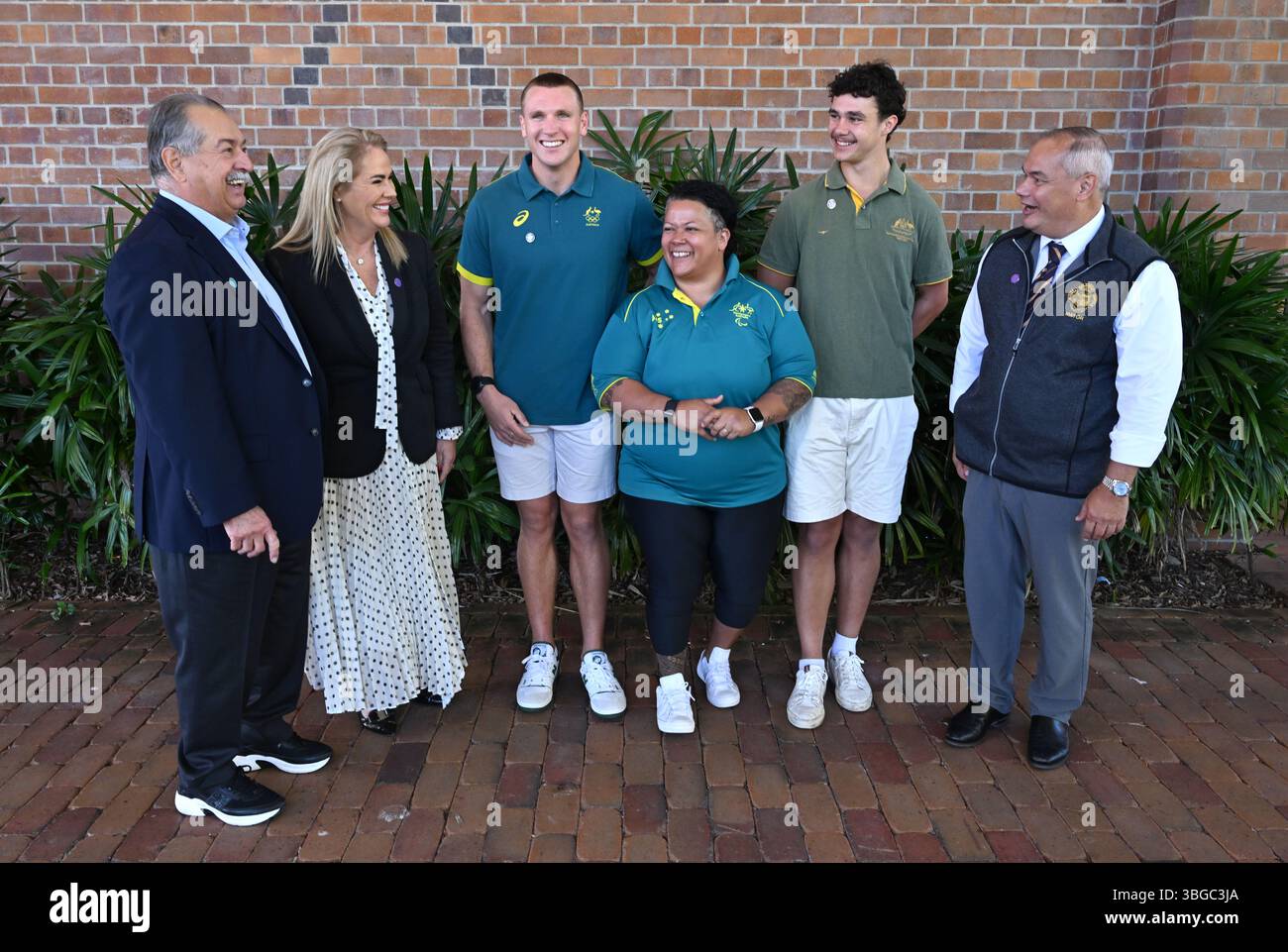 Gold Coast, Australia. 05th June, 2025. (Left to right) Brisbane 2032 ...