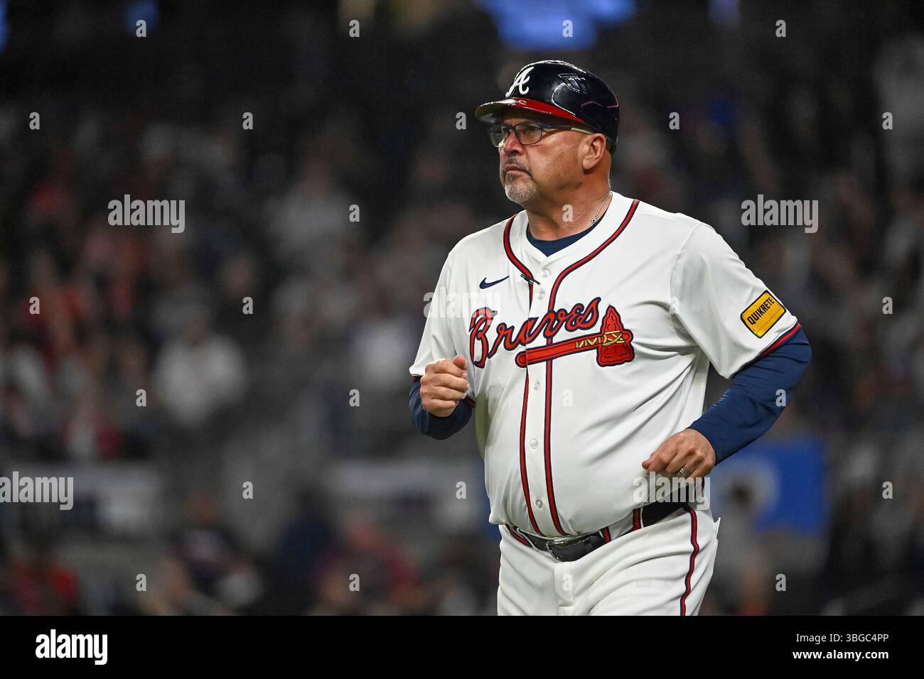 ATLANTA, GA - JUNE 04: Atlanta Braves third base coach Fredi Gonzalez ...