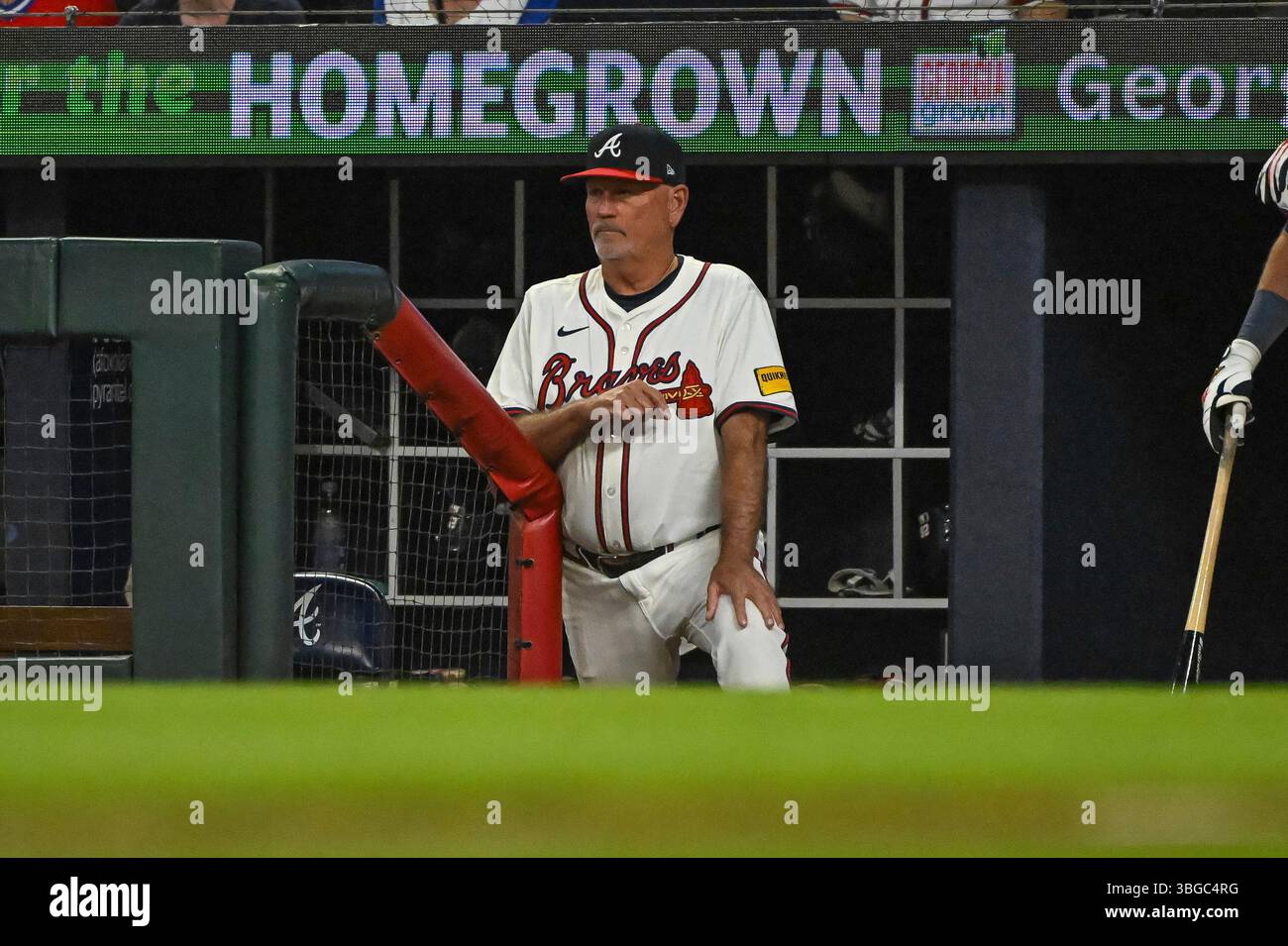 ATLANTA, GA - JUNE 04: Atlanta Braves manager Brian Snitker (43) during ...