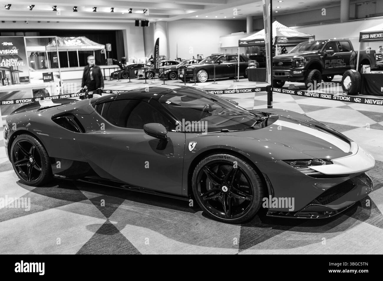 Ferrari sf90 stradale Black and White Stock Photos & Images - Alamy