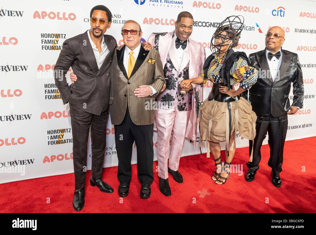 New York, NY, June 4, 2025: Larry Jackson, Clive Davis, Busta Rhymes, Kwanza Jones, Spliff Star ...