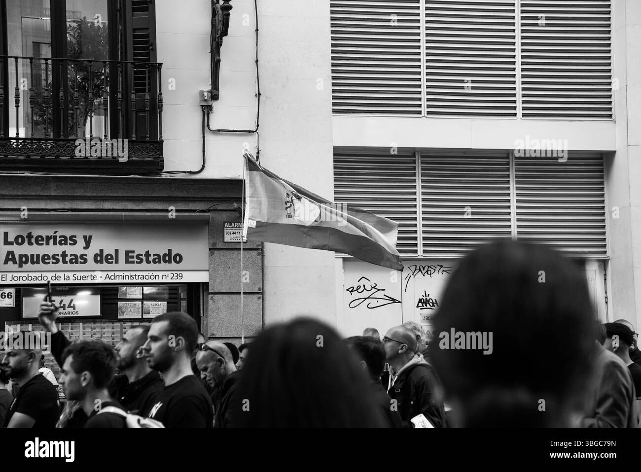 Madrid, Spain - May 23, 2025: Peaceful Remigración (Remigration) march ...
