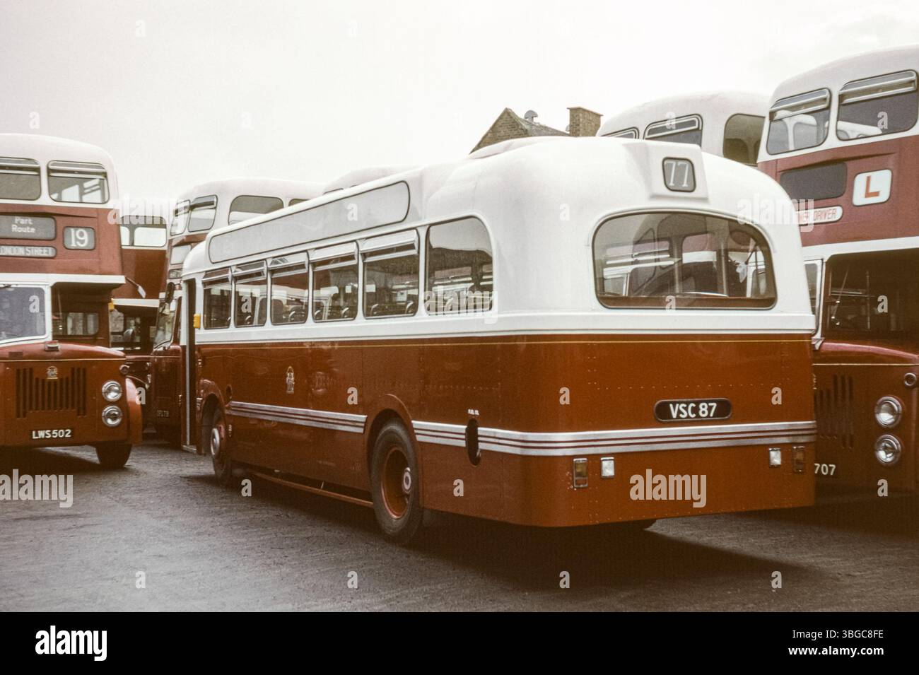 Scotland, UK - 1973: Vintage image of a Leyland Leopard PSU3/3R bus in ...