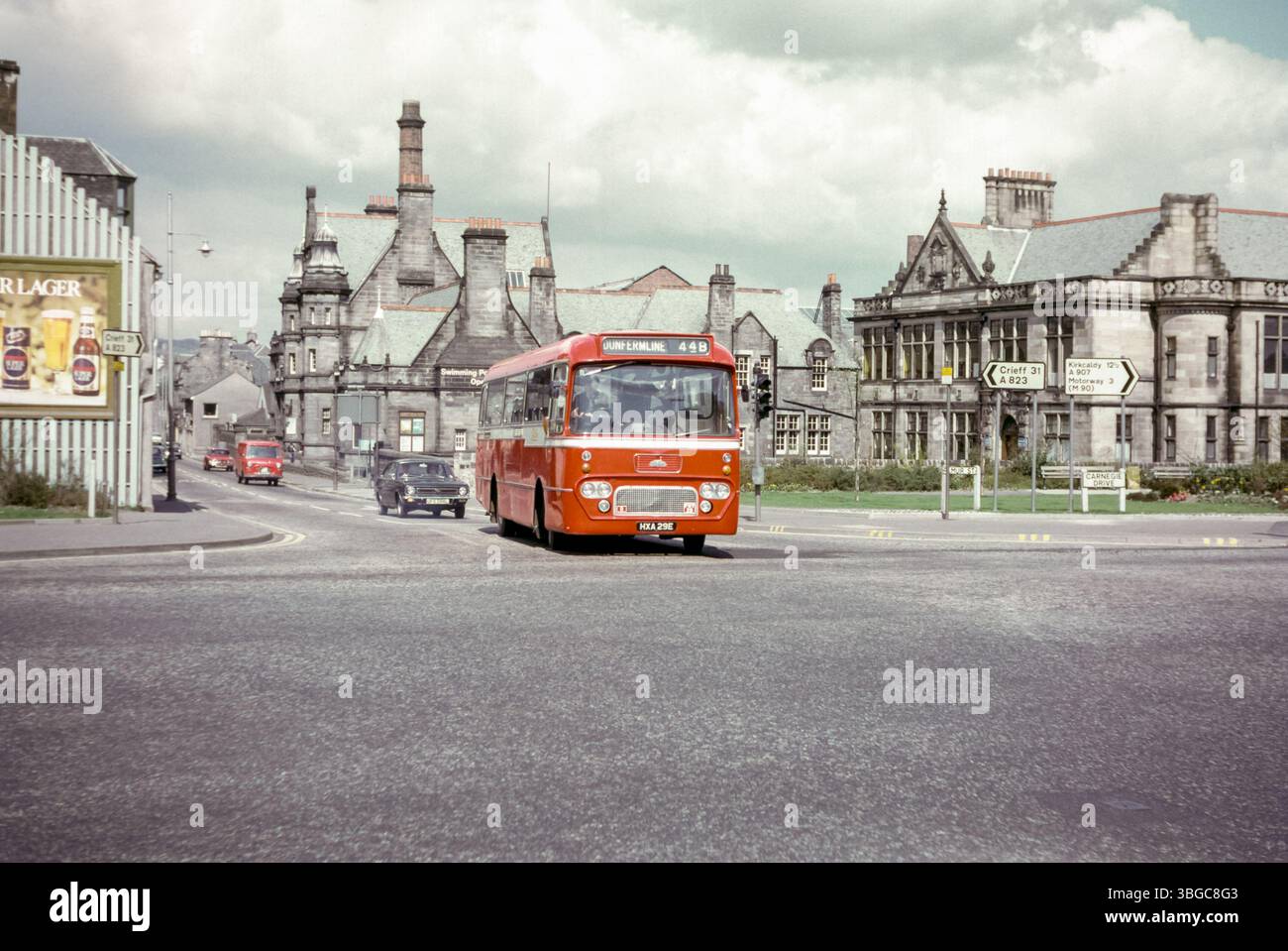 Scotland, UK - 1973: Vintage image of an Albion Viking VK43AL bus in ...