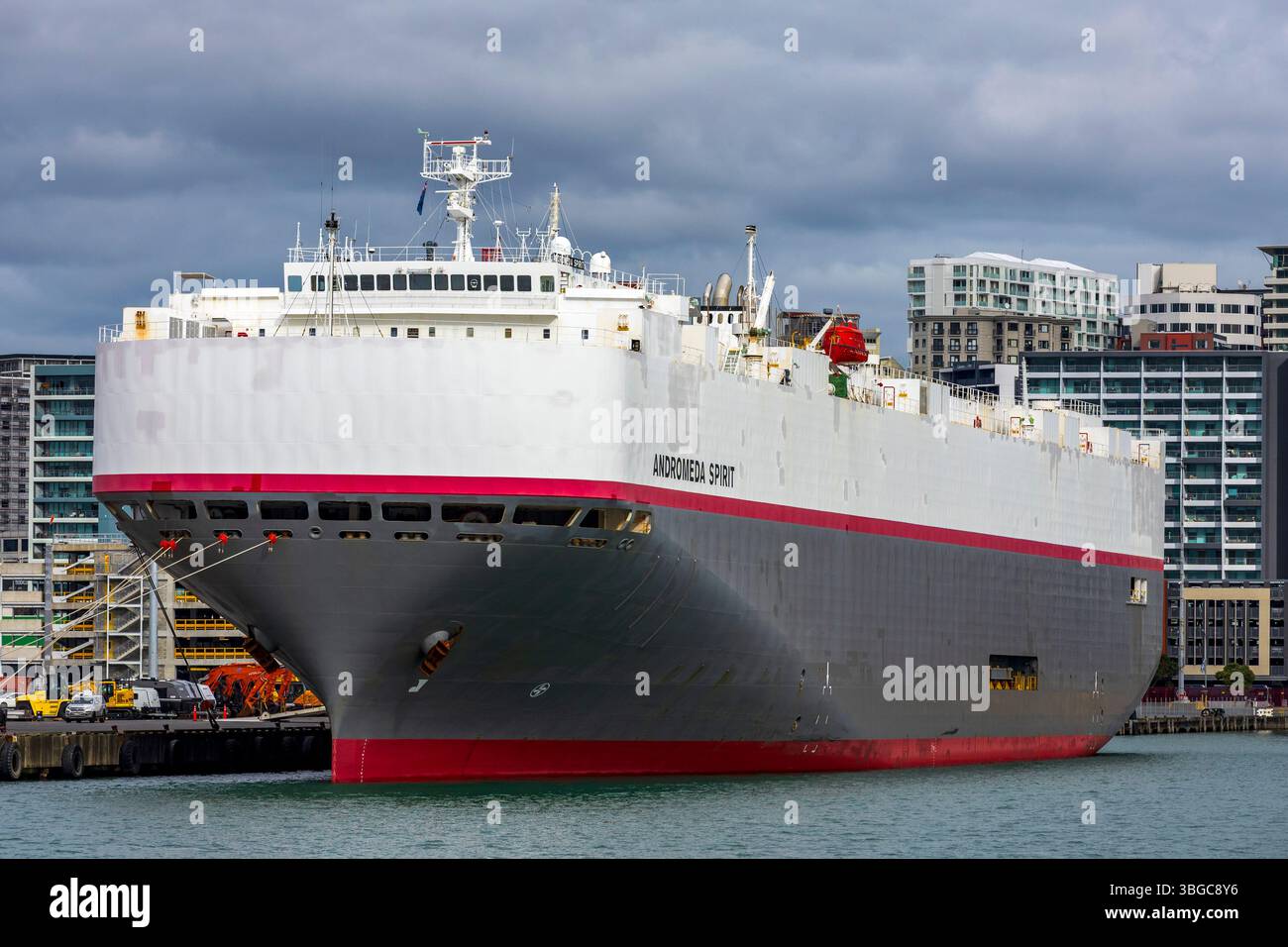 Auckland, New Zealand, 03 June 2025. The vehicle transporter ship ...