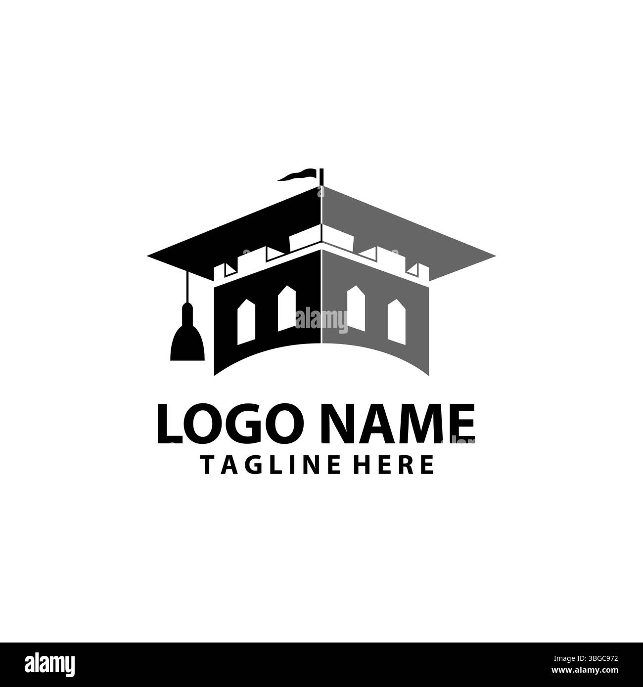 Old fortress wall window Stock Vector Images - Alamy