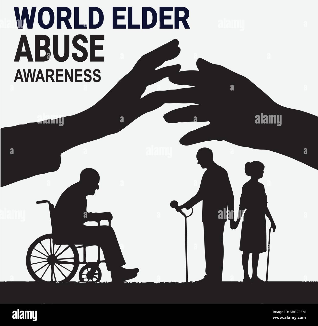 World Elder Abuse Awareness Day Graphic Stock Vector Image & Art - Alamy