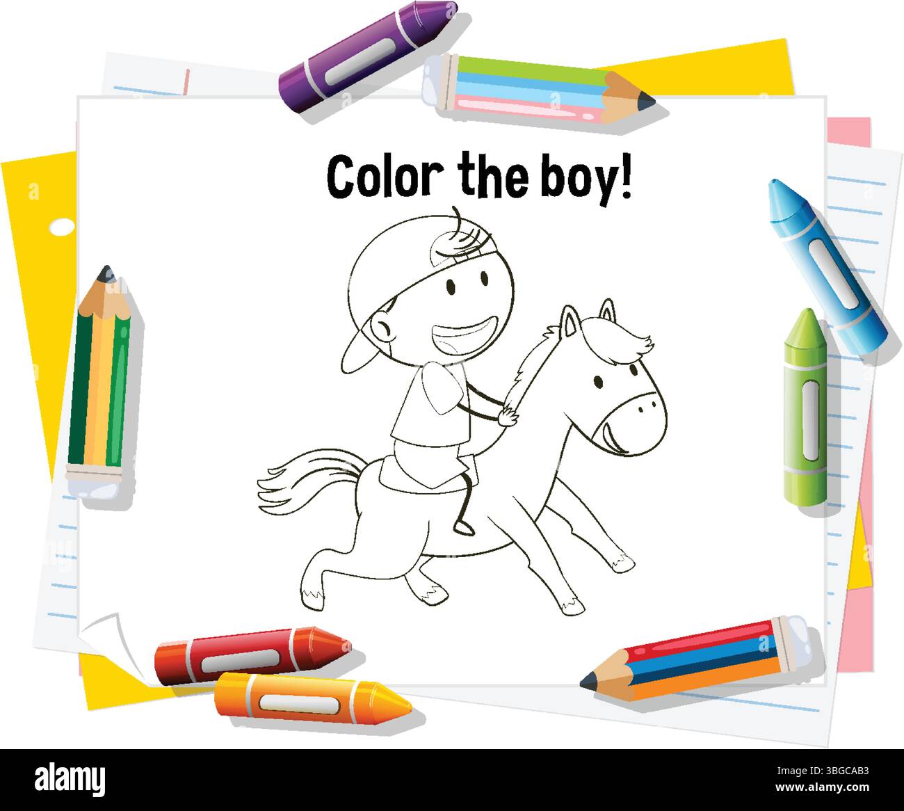 Content horse Cut Out Stock Images & Pictures - Alamy