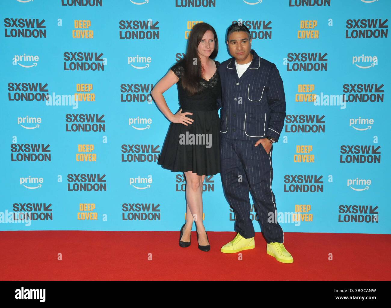 Becca Mohammed and Nick Mohammed at the "Deep Cover" SXSW London world ...