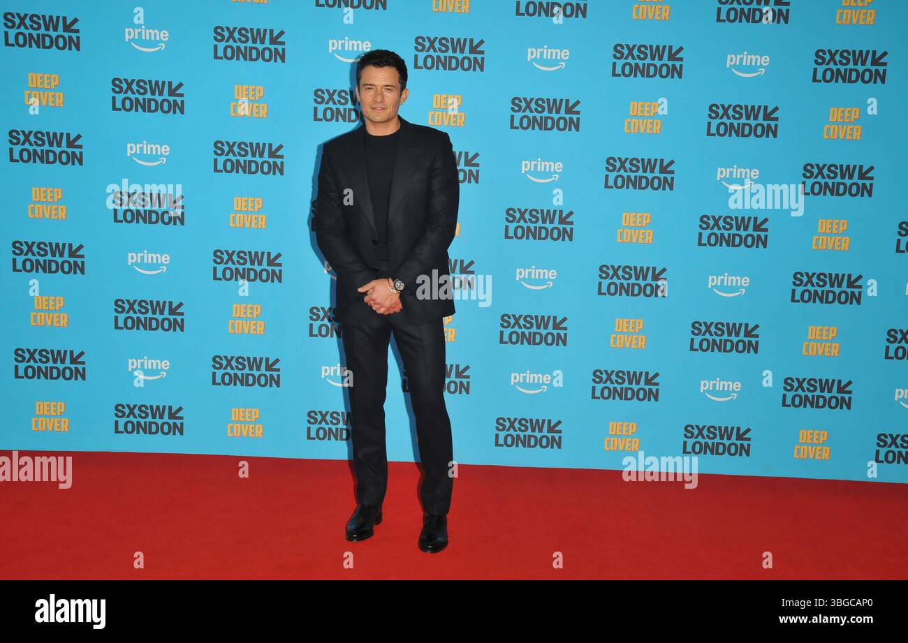 Orlando Bloom at the "Deep Cover" SXSW London world film premiere ...