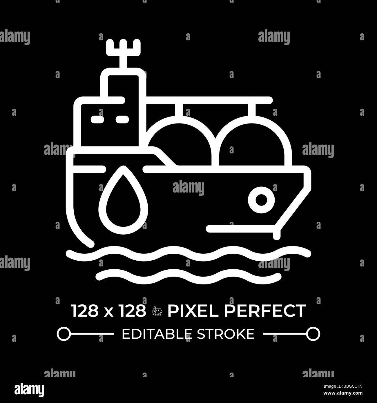 Fuel transport ship in Stock Vector Images - Alamy