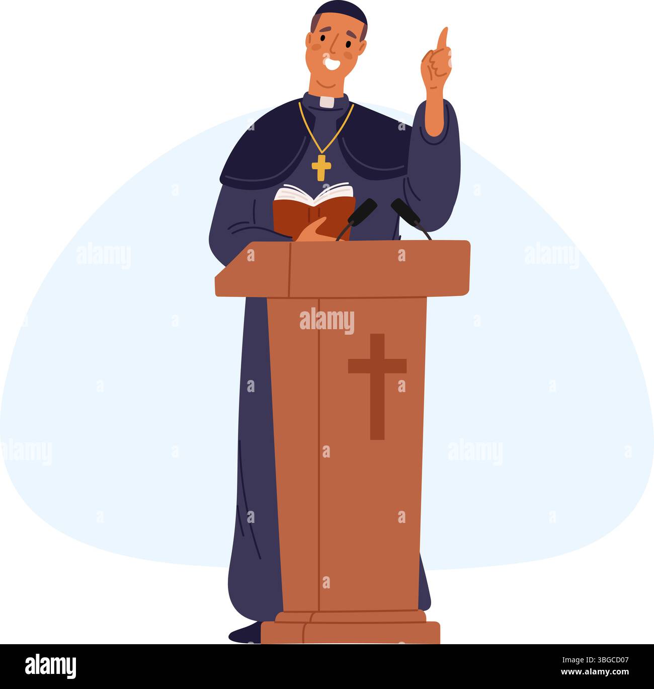 Podium reading church Cut Out Stock Images & Pictures - Alamy