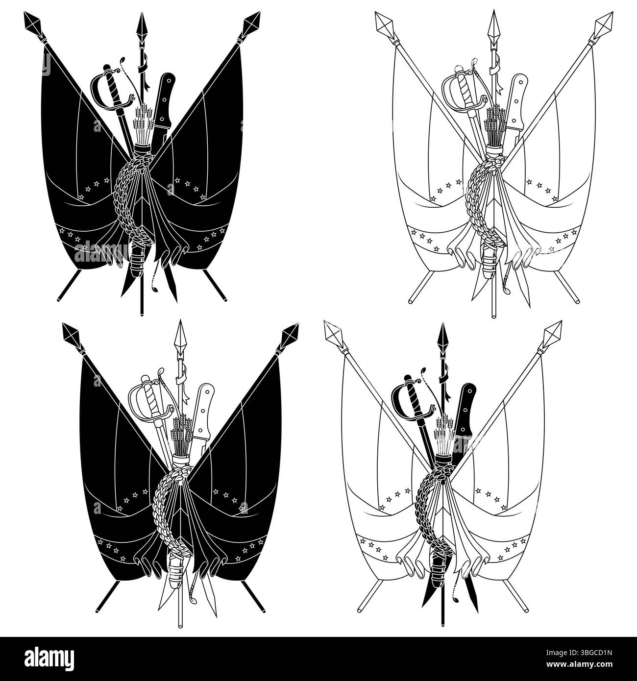 Flag of Venezuela with independence weapons, Venezuela independence ...