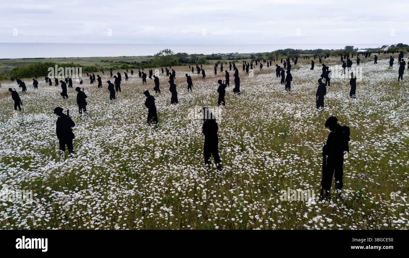 A view of the Standing with Giants silhouettes, which create the For ...
