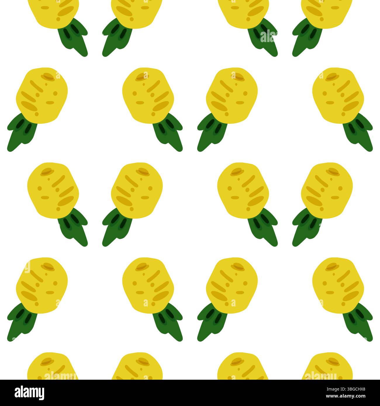 Cute pineapple simple cartoon Stock Vector Images - Alamy
