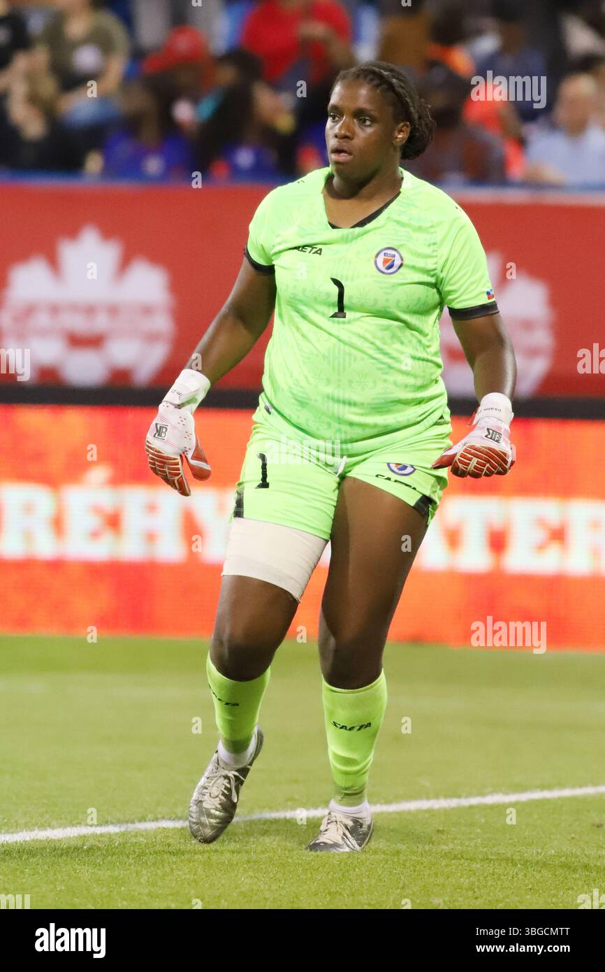 Montreal, Canada. 03rd June, 2025. Goalkeeper Kaïna Cesar Pietrus #1 of ...