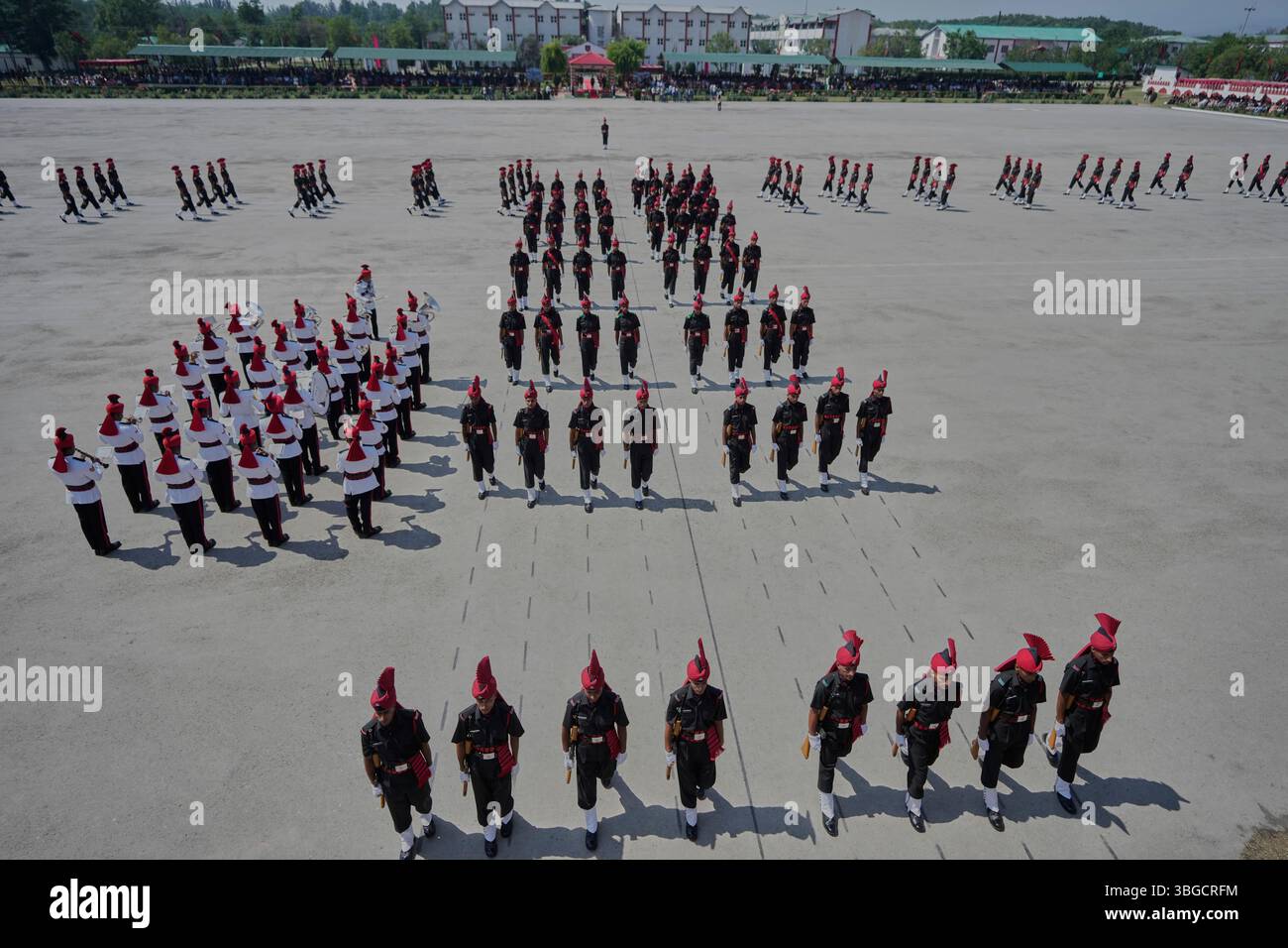 New recruits of the Indian army soldier take part in a graduation ...