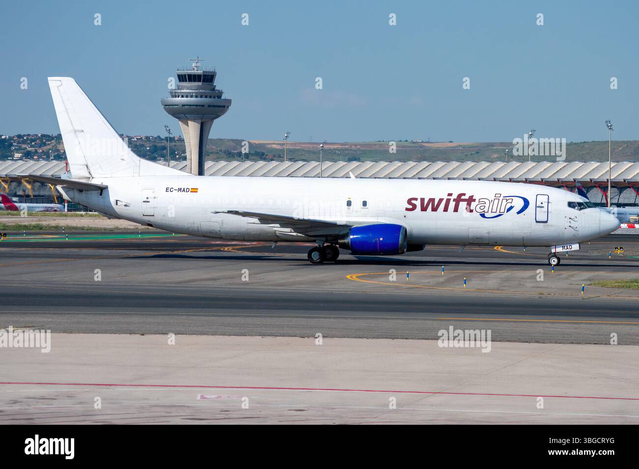 Boeing 737 4Y0SF cargo aircraft of the Spanish airline Swiftair at ...