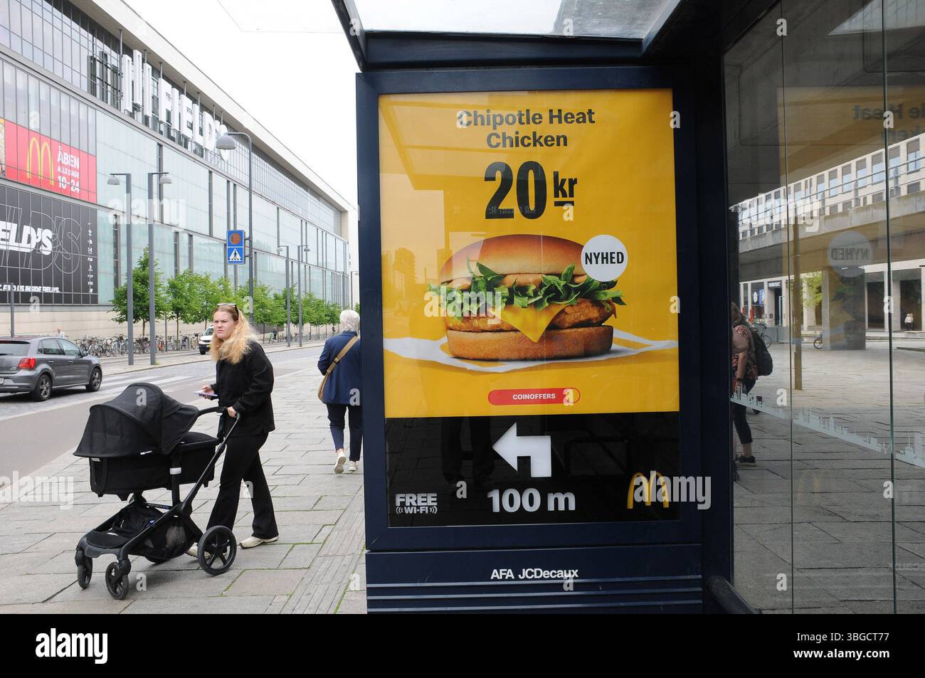 Copenhagen/ Denmark/04 june 2025/. Mcdoanls billboard of new menu ...