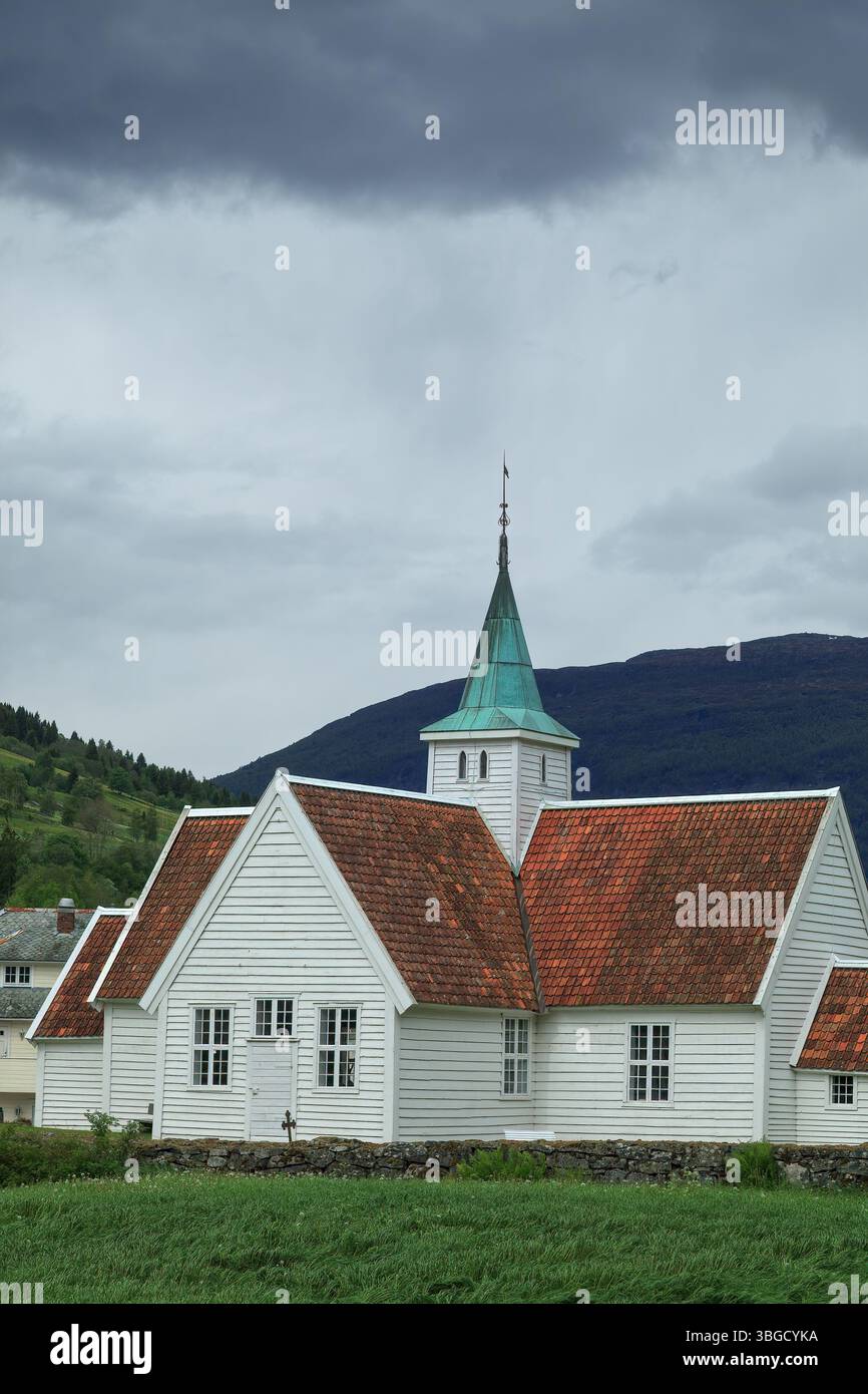 Church in Olden, Norway Stock Photo - Alamy