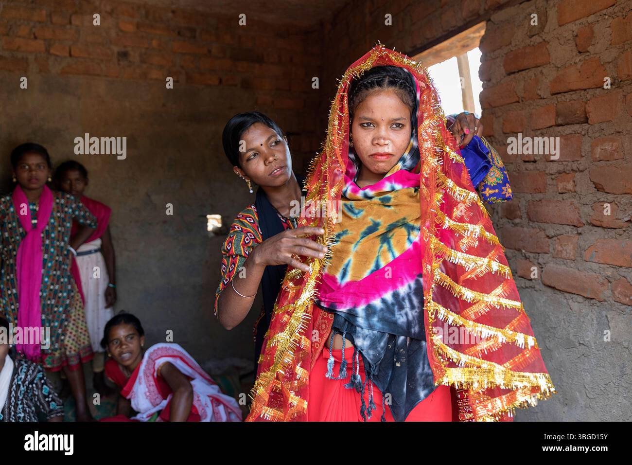 Traditional colourful wedding ceremony of gadhava tribe in orissa india ...