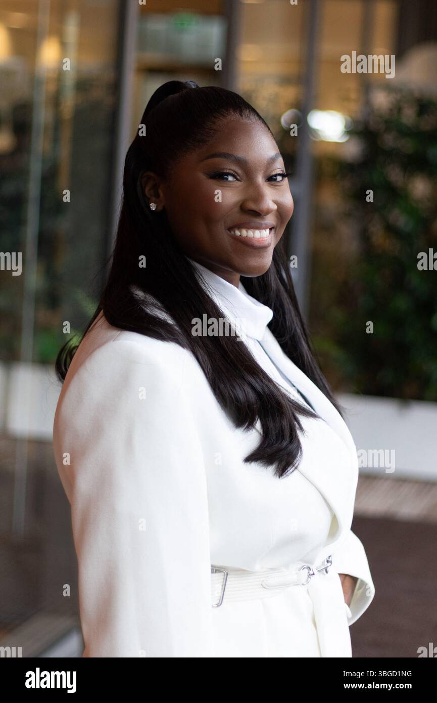 Paris, France. 04th June, 2025. Fatou Guinea Kaba in Stand for night ...