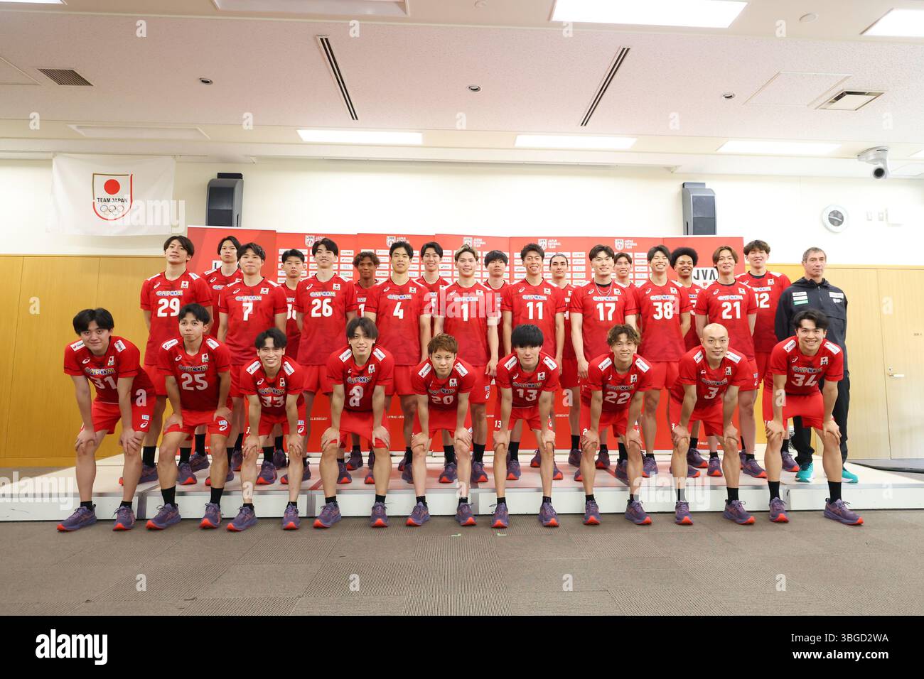 Tokyo, Japan. JVA annouced the 2025 Japan Men's national team squad ...