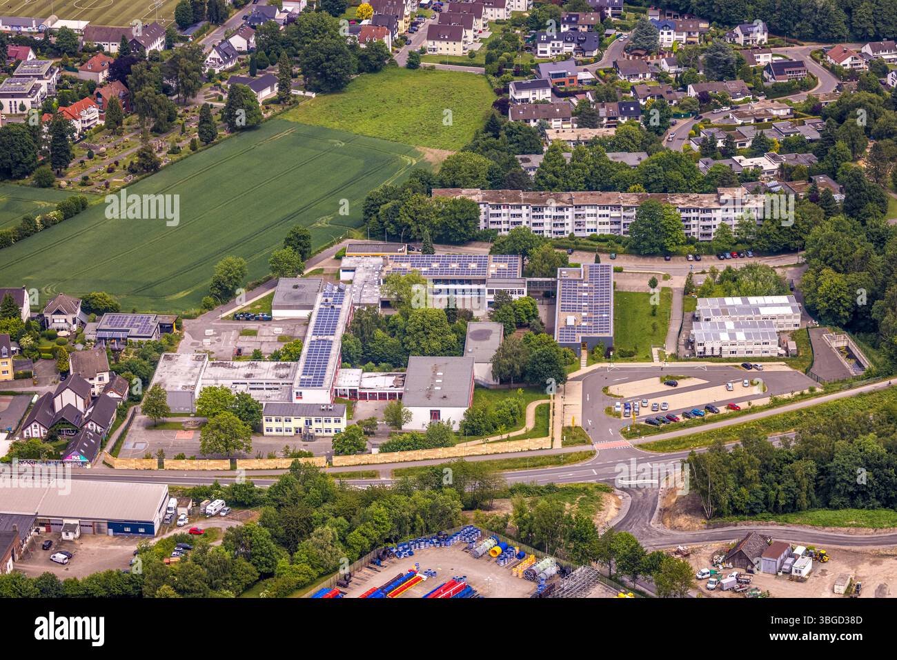 Luftbild, GGS Gemeinschaftsgrundschule Börgersbruch, Mathilde - Anneke ...