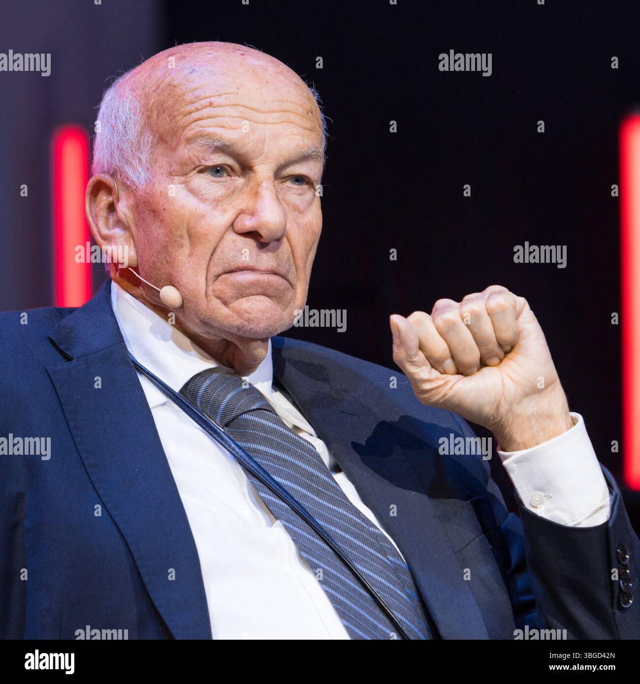 Turin, Italy. 16th May 2025. Italian politician Fausto Bertinotti is ...