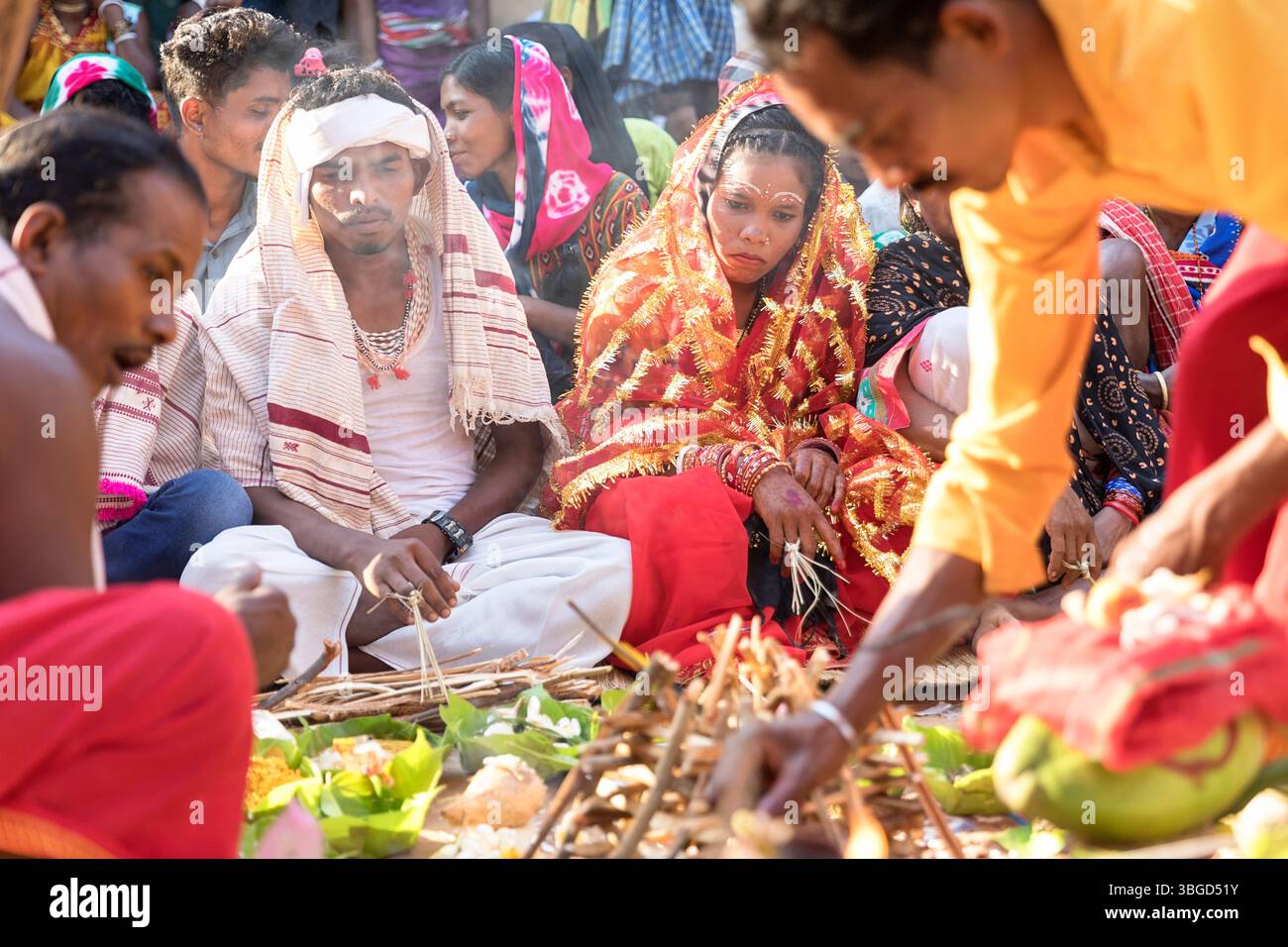 Traditional colourful wedding ceremony of gadhava tribe in orissa in ...