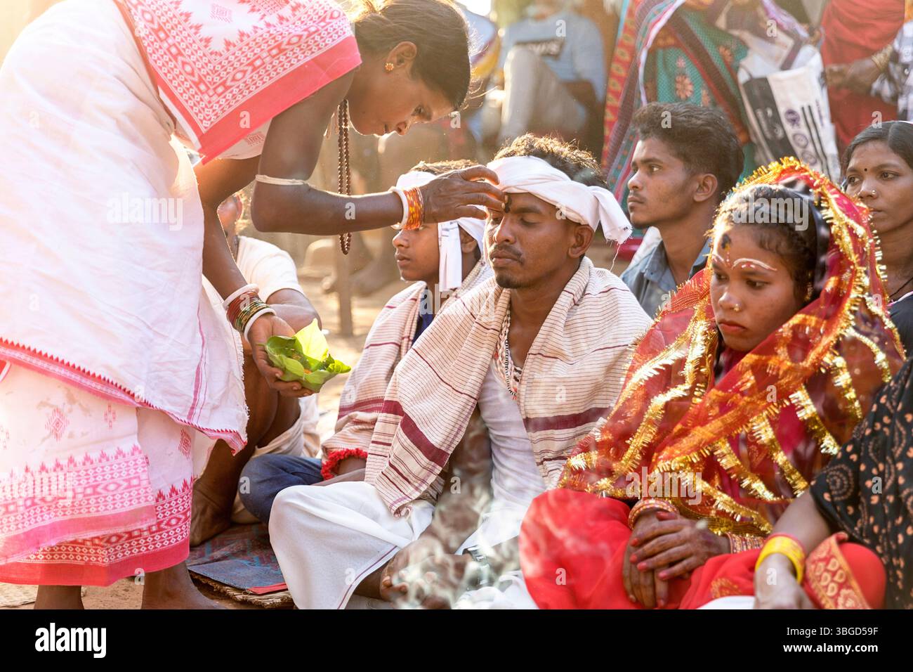 Traditional colourful wedding ceremony of gadhava tribe in orissa in ...