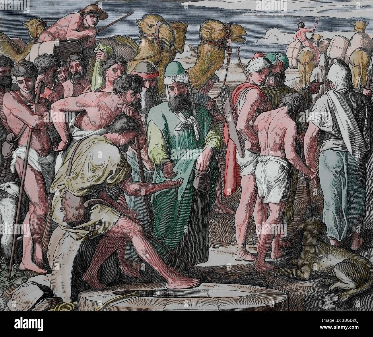 Old Testament. Joseph is sold into Egypt. Genesis. Illustration by J ...