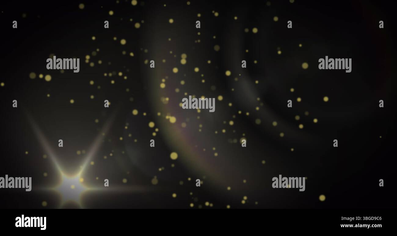 Animation yellow dots on black hi-res stock photography and images - Alamy
