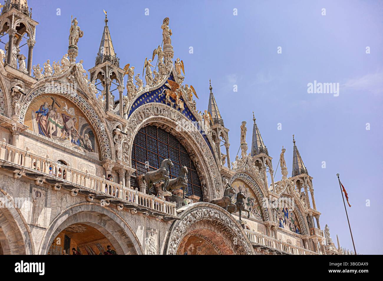 Venice, Italy 1 January 2025: Architectural detail of saint mark's ...