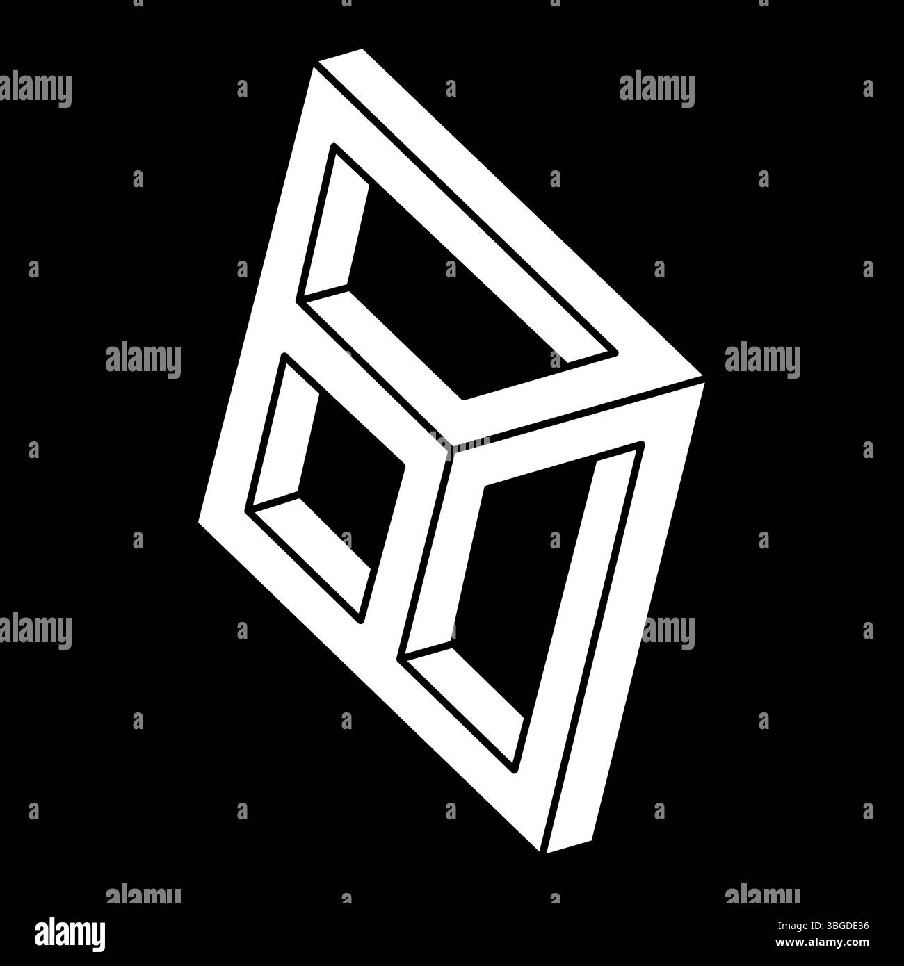 Impossible shapes. Sacred geometry. Escher paradox. Optical illusion ...