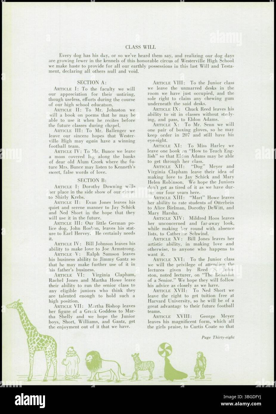 The 1932 'Searchlight' yearbook from Westerville High School features ...