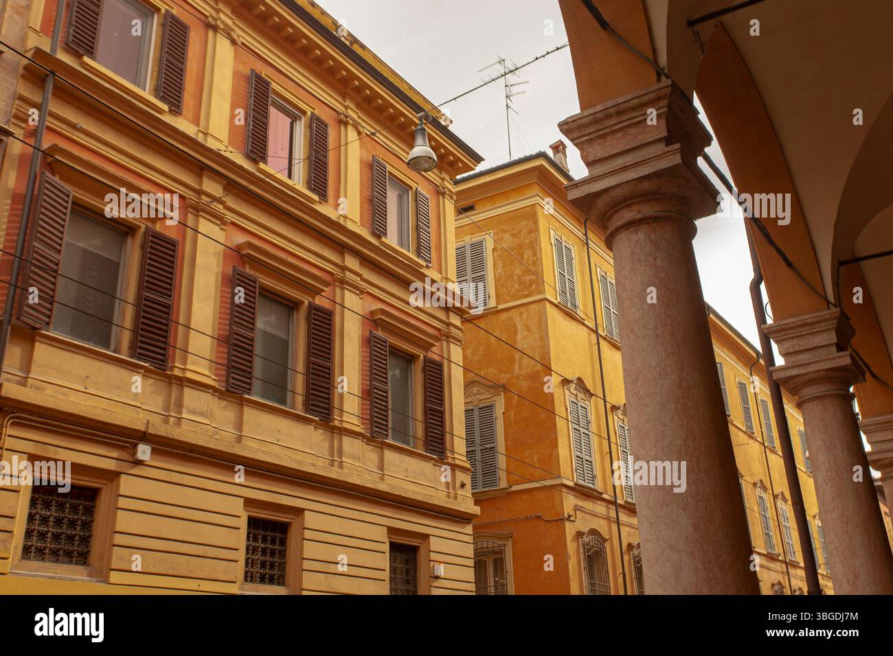 Modena, Italy 1 January 2025: Classic italian architecture in modena ...