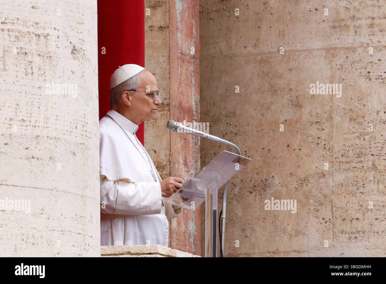Vatican, 11th May, 2025. Pope Leo XIV leads his first Regina Cali ...