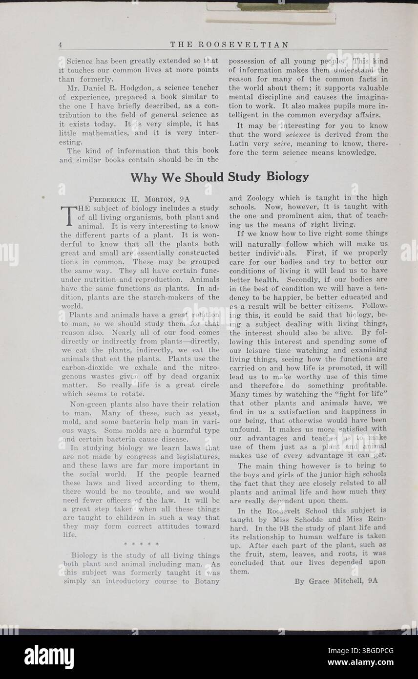 The 1925 yearbook 'The Rooseveltian' highlights the transition of ...