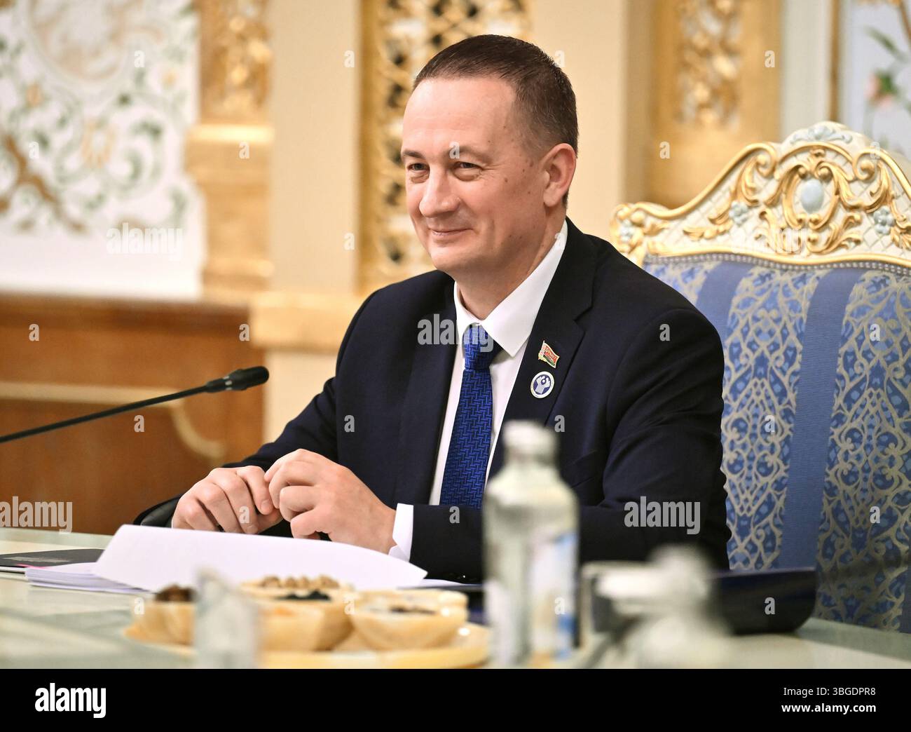 Prime Minister of the Republic of Belarus Alexander Turchin during the ...