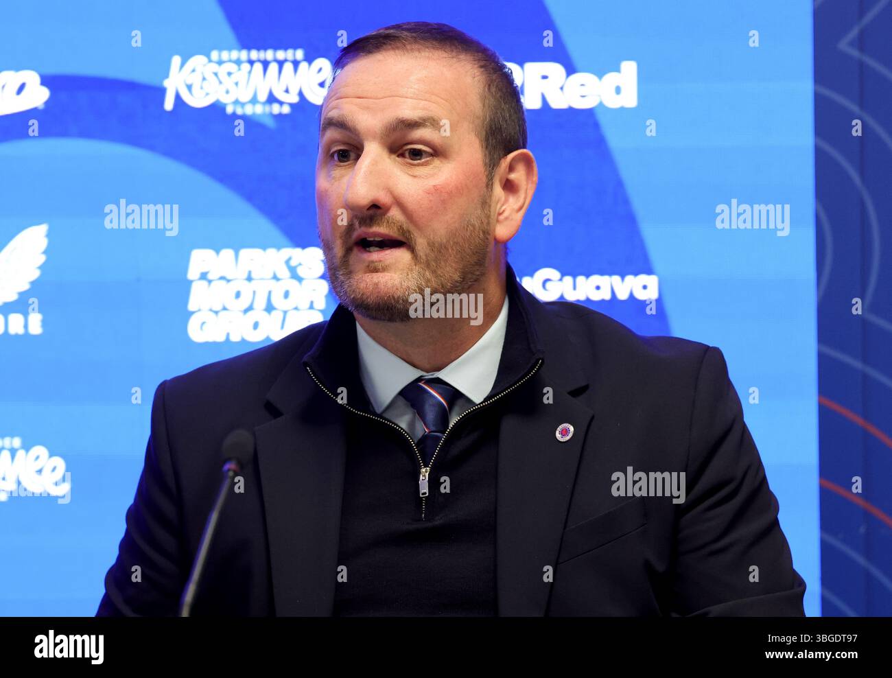 Rangers Sporting Director, Kevin Thelwell during a press conference to ...