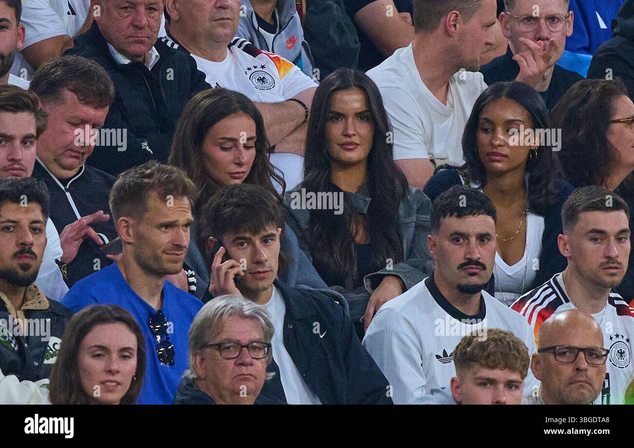 Luisa (M), wife of Jonathan Tah, DFB 4 Aaliyah Mohamed (R) girlfriend ...