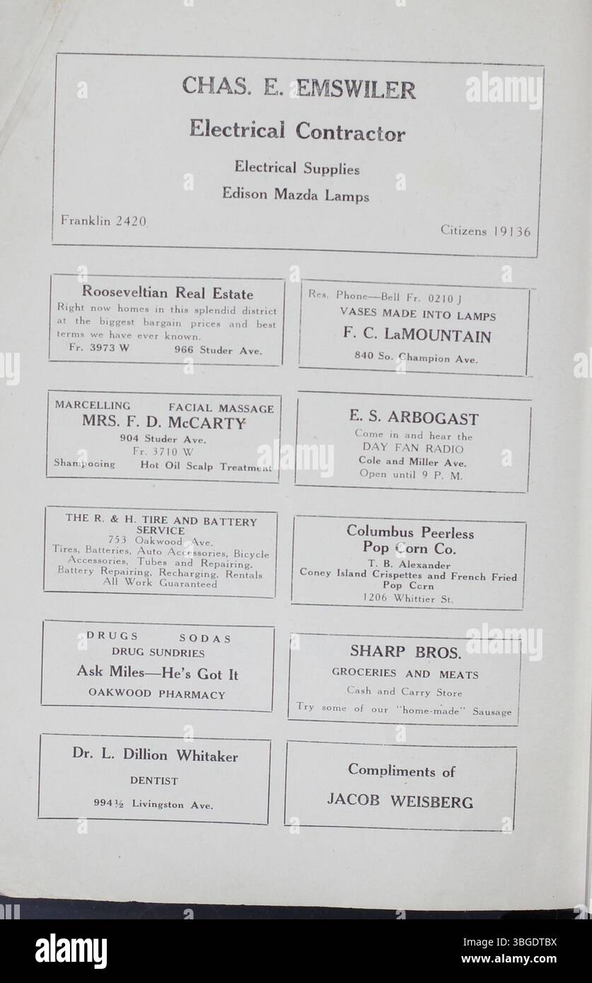 The 1925 yearbook 'The Rooseveltian' documents the transformation of Studer Avenue Elementary ...