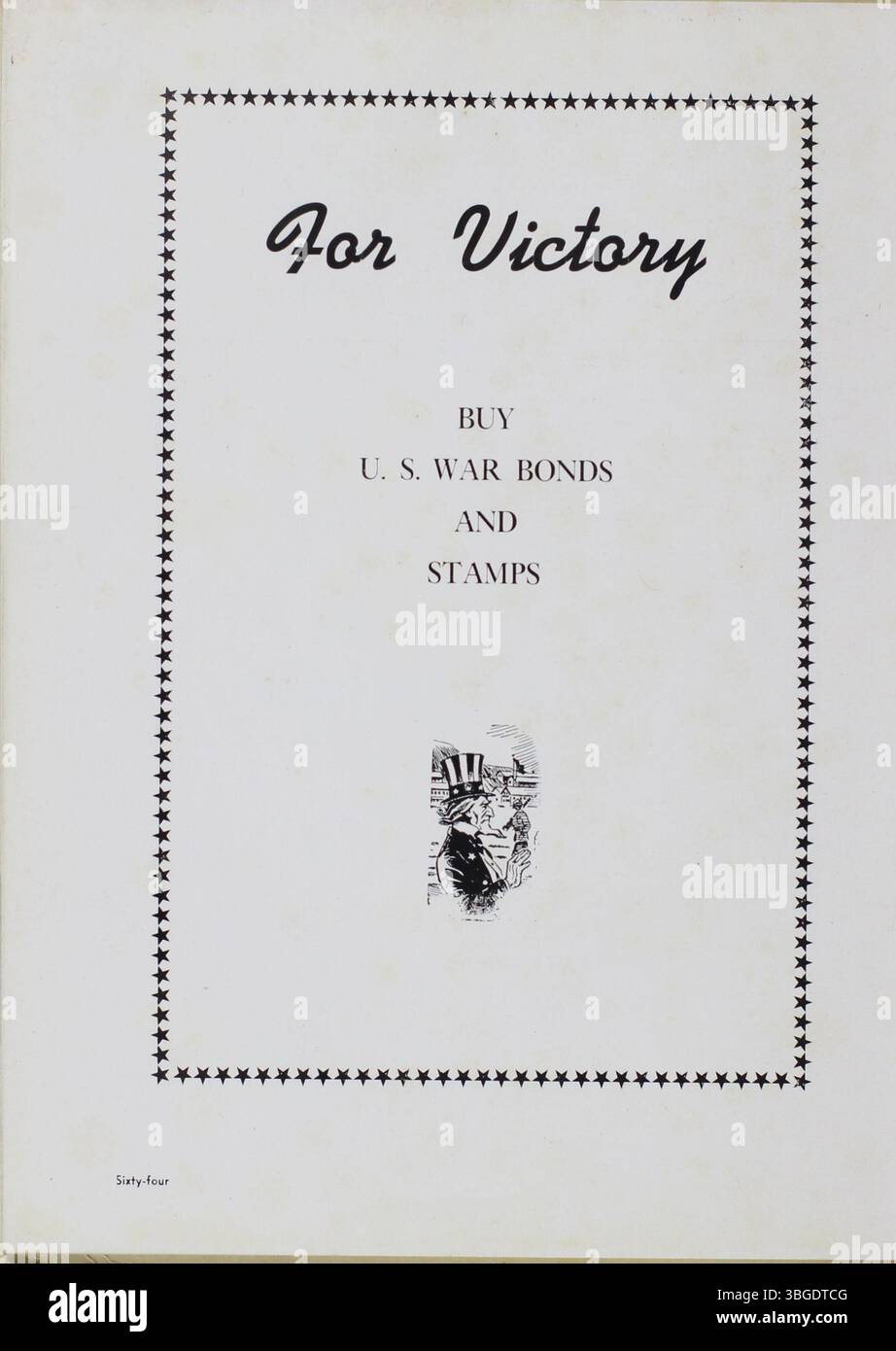 The 1943 yearbook 'The Lens' from South High School outlines the ...