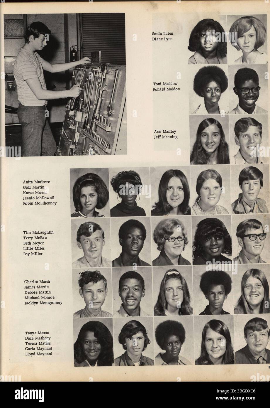 The 'Diabolis' yearbook from Marion Franklin High School, 1972, offers ...