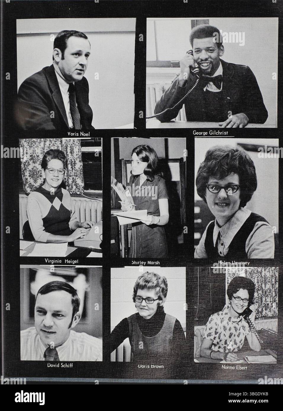 This page of the 1973 South High School yearbook "The Lens" showcases ...