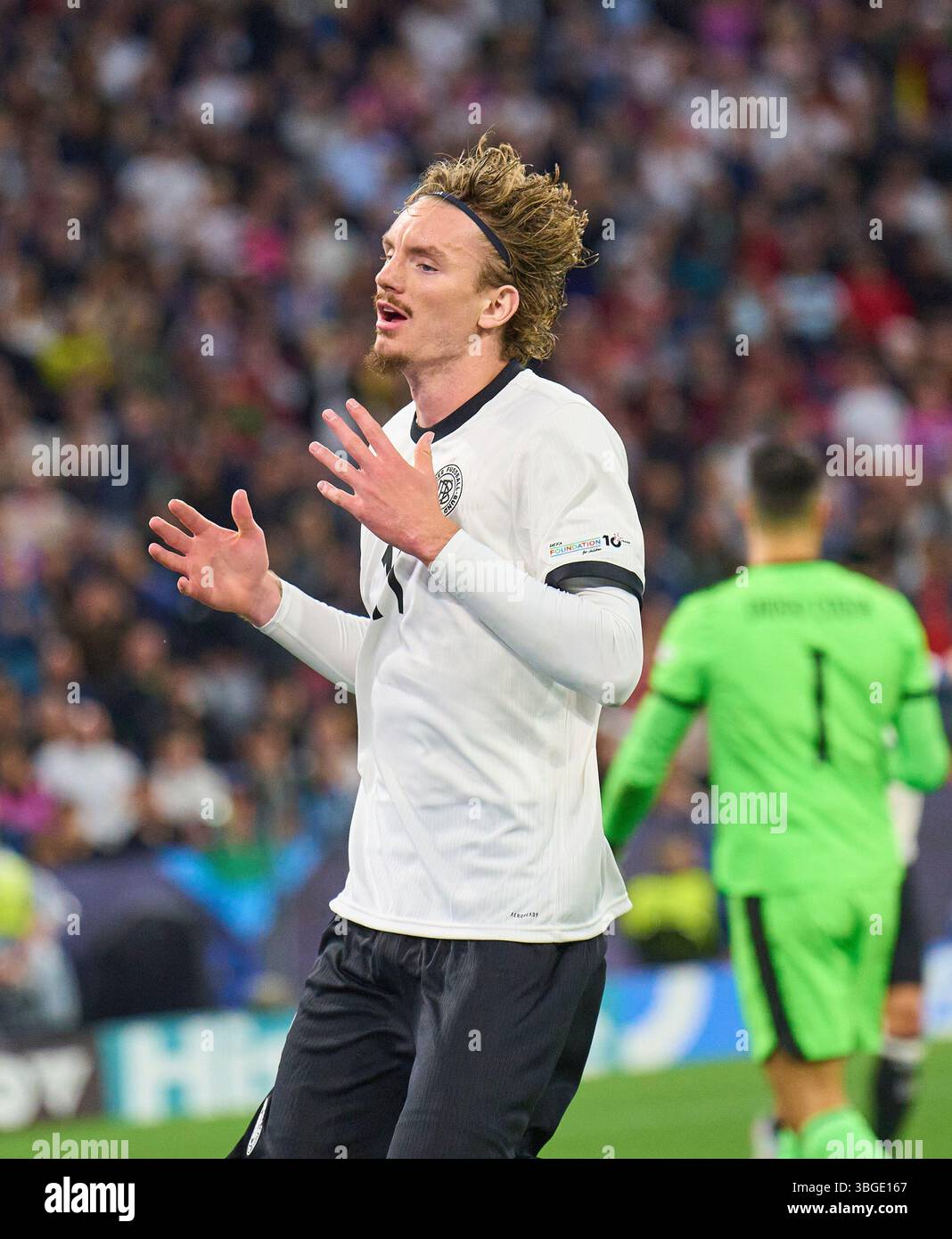 Nick Woltemade, DFB 11 in the UEFA Nations League 2025 semi final match ...