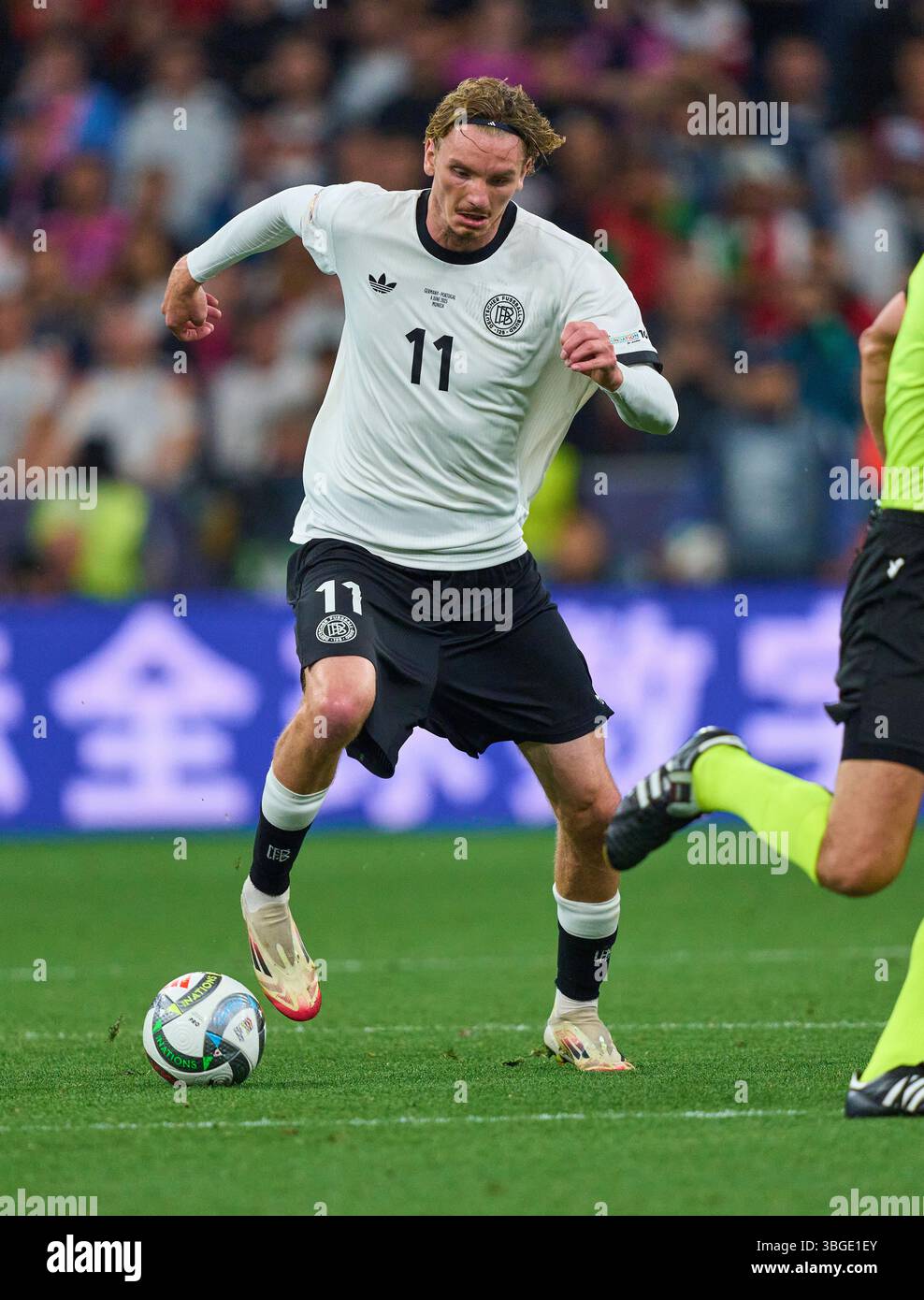 Nick Woltemade, DFB 11 in the UEFA Nations League 2025 semi final match ...