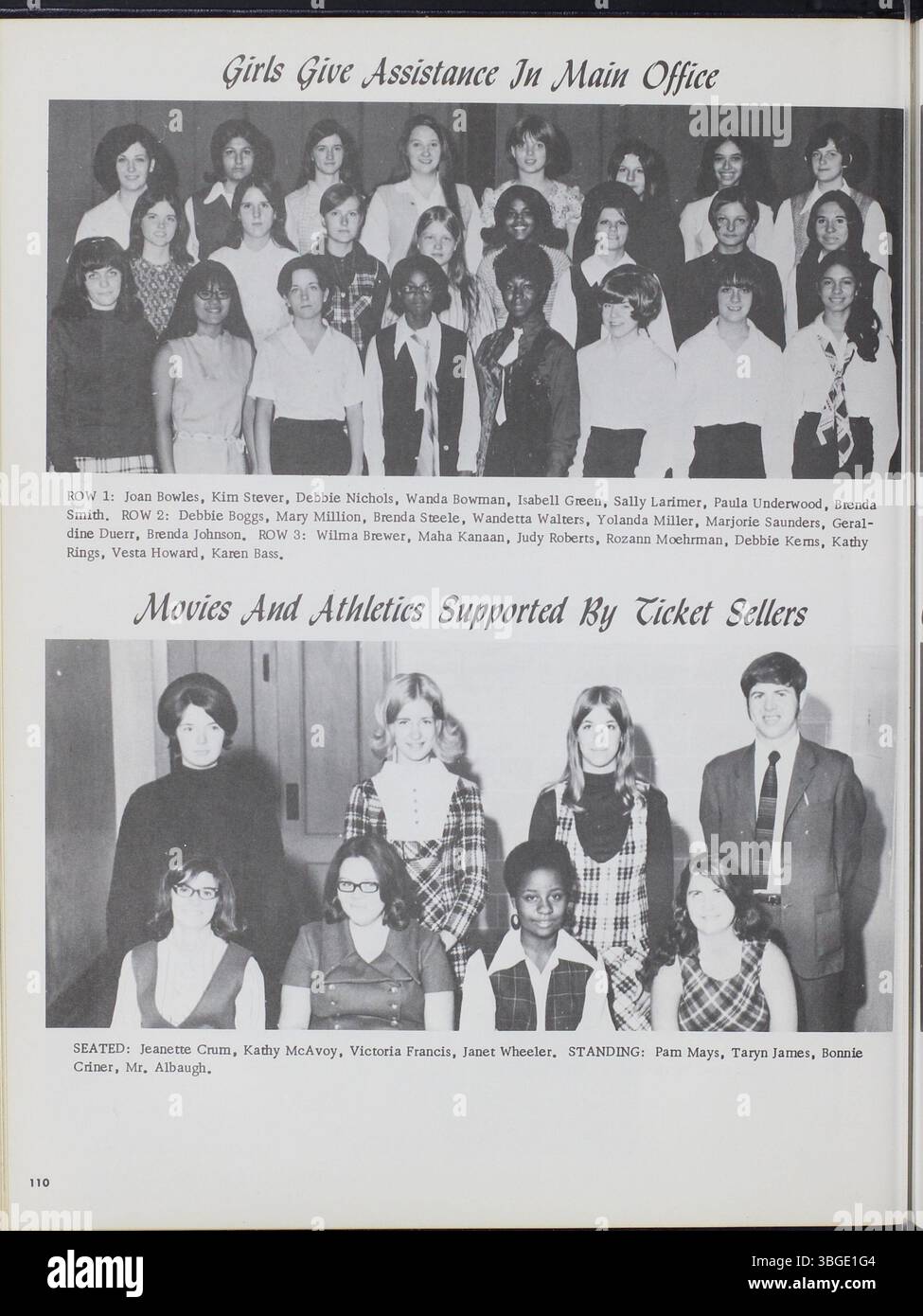 The 1971 yearbook of South High School, titled 'The Lens', outlines the ...